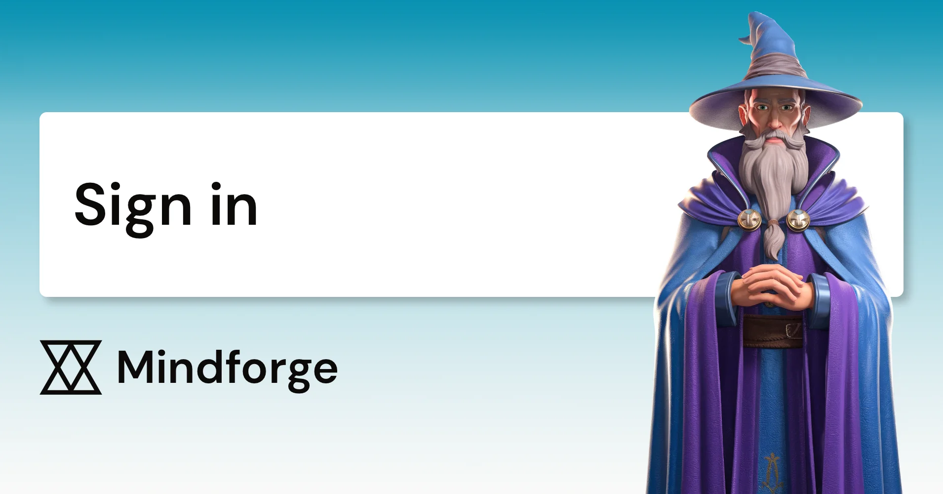 Mindforge — Sign in